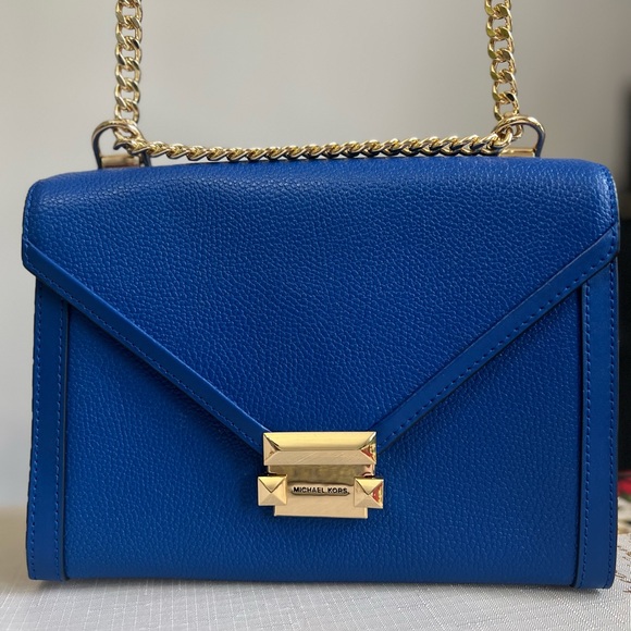 MICHAEL Michael Kors | Bags | Michael Kors Royal Blue Leather Crossbody Bag | Poshmark